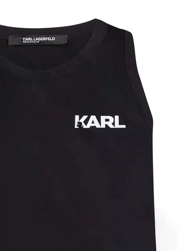 Karl Lagerfeld Logo Beach Tank Top