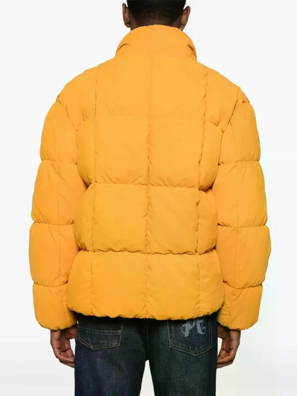 Palm Angels Logo-patch Corduroy Down Jacket