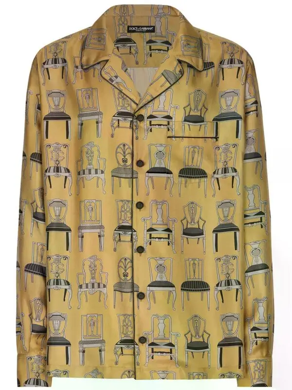 Dolce & Gabbana Chair-motif Print Shirt