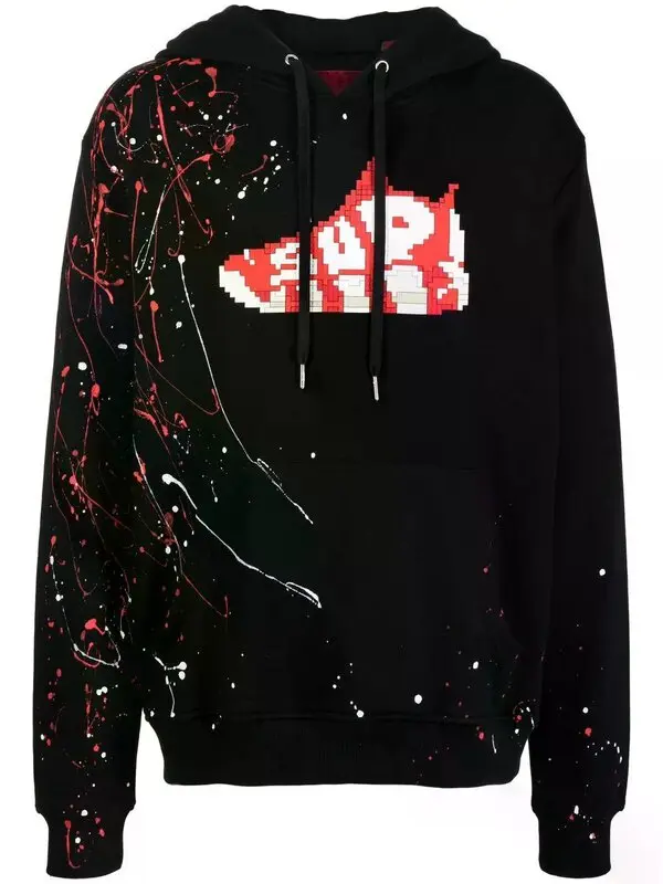 MOSTLY HEARD RARELY SEEN 8-BIT Hype Air Long-sleeve Hoodie - Black