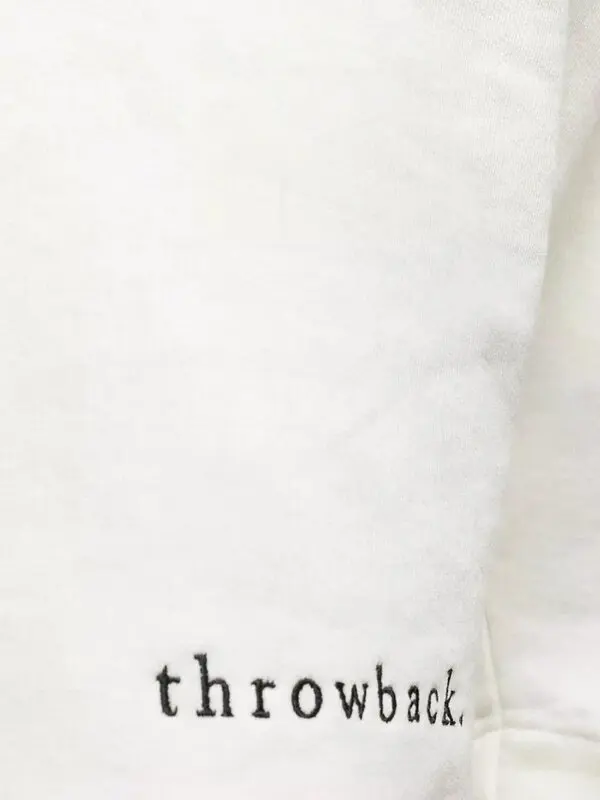 THROWBACK. Logo Embroidered Track Shorts