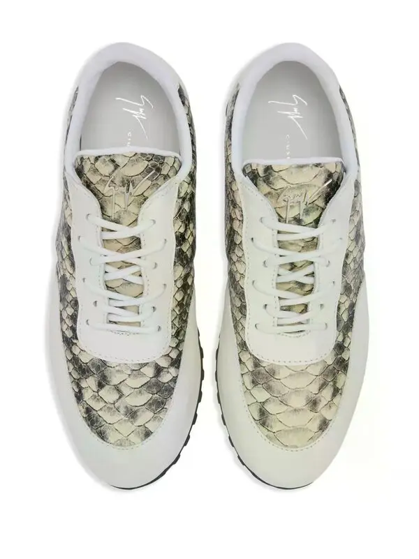 GIUSEPPE ZANOTTI Jimi Running Lace-up Sneakers - Neutrals