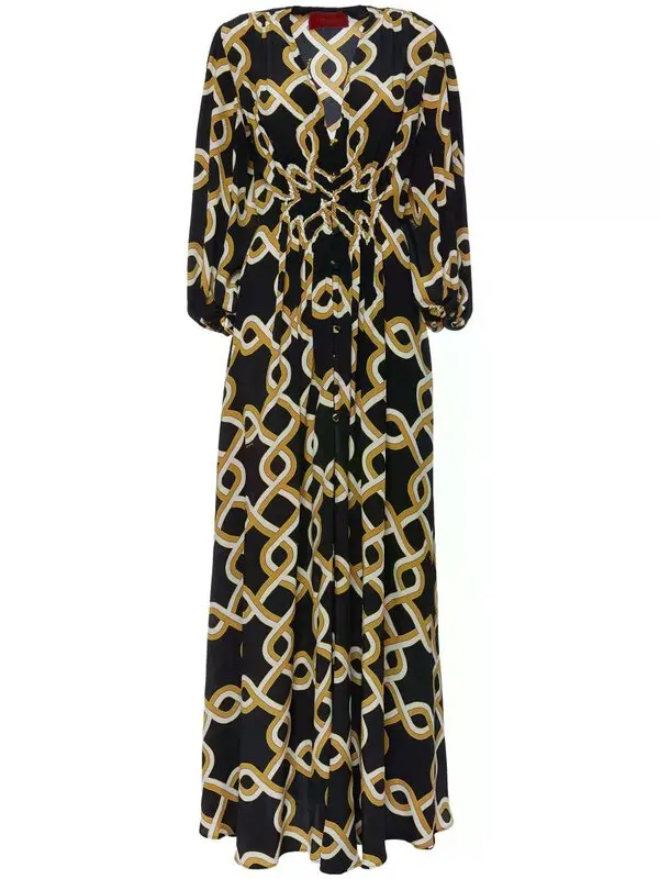 La DoubleJ Long Camerino Dress - Black