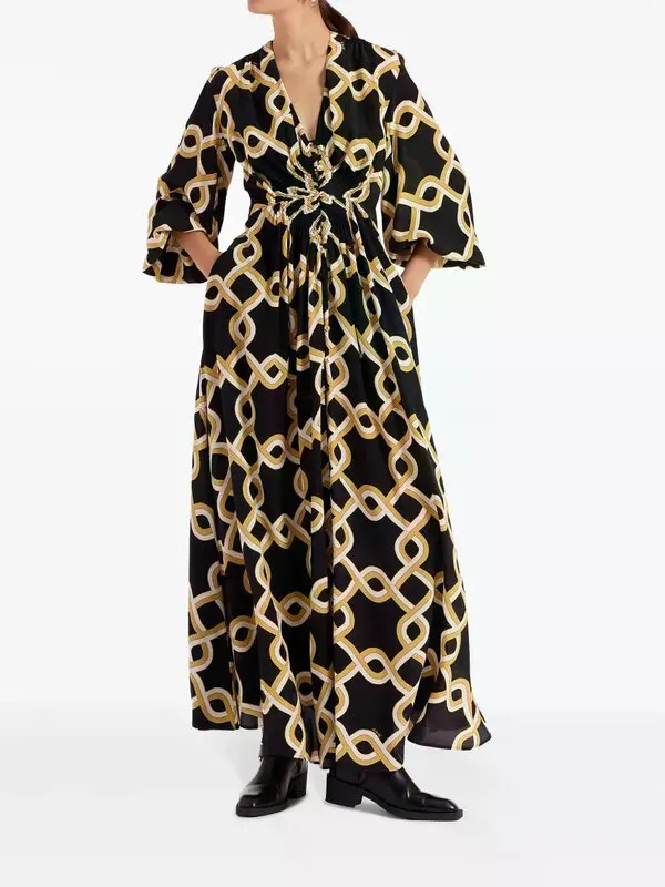 La DoubleJ Long Camerino Dress - Black