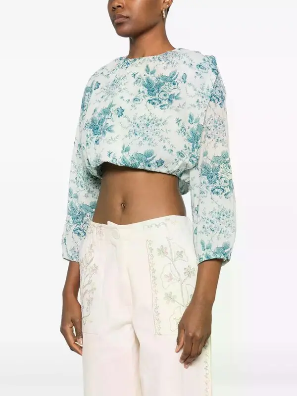 Antik Batik Cinz Cropped Top