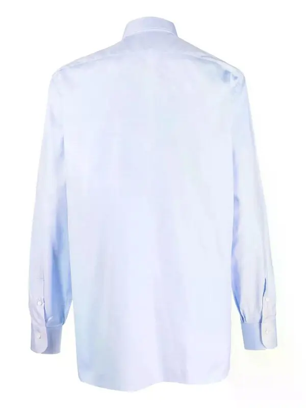 BARBA NAPOLI Point-collar Cotton Shirt