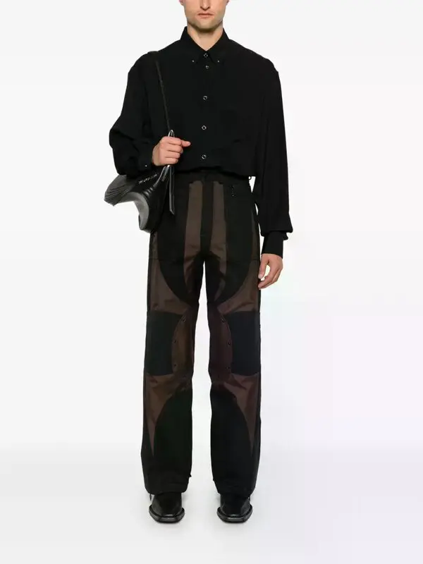 MUGLER Piercing-detail Shirt