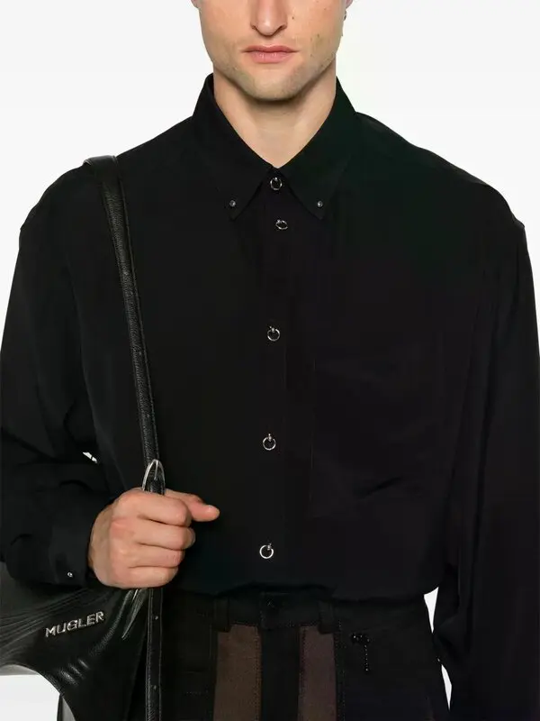 MUGLER Piercing-detail Shirt