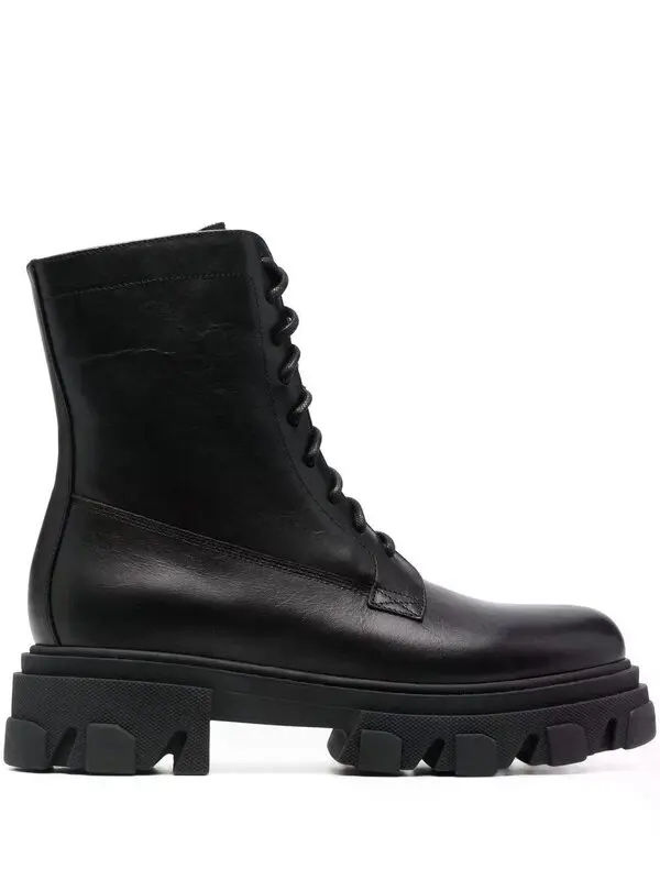 CHIARA FERRAGNI Leather Lace-up Boots