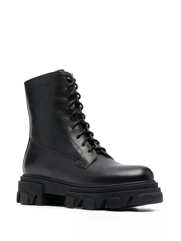 CHIARA FERRAGNI Leather Lace-up Boots