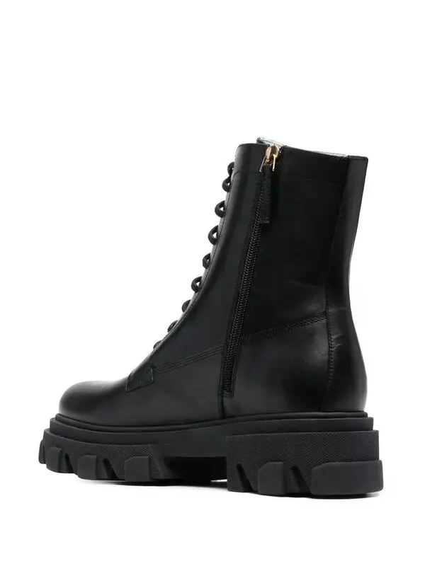 CHIARA FERRAGNI Leather Lace-up Boots