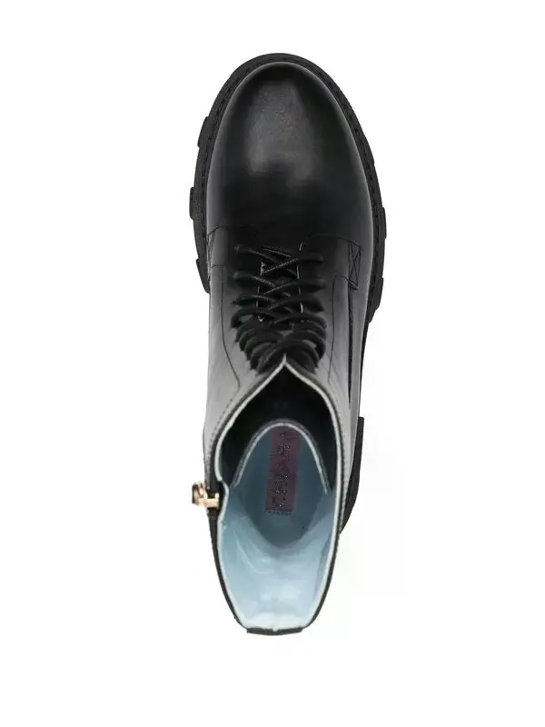 CHIARA FERRAGNI Leather Lace-up Boots