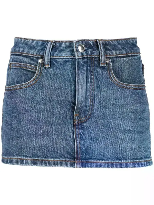 Alexander Wang Mid-rise Denim Skort