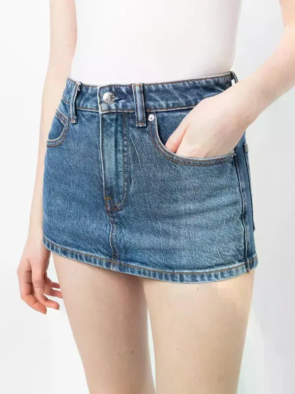 Alexander Wang Mid-rise Denim Skort