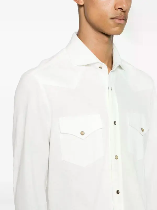 Brunello Cucinelli Piqué Cotton Shirt