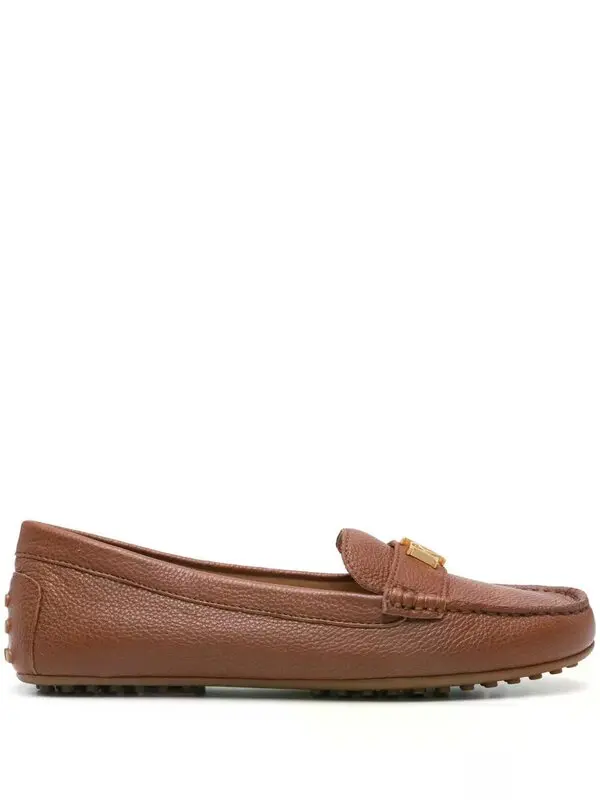 Ralph Lauren Barnsbury Leather Loafers - Brown