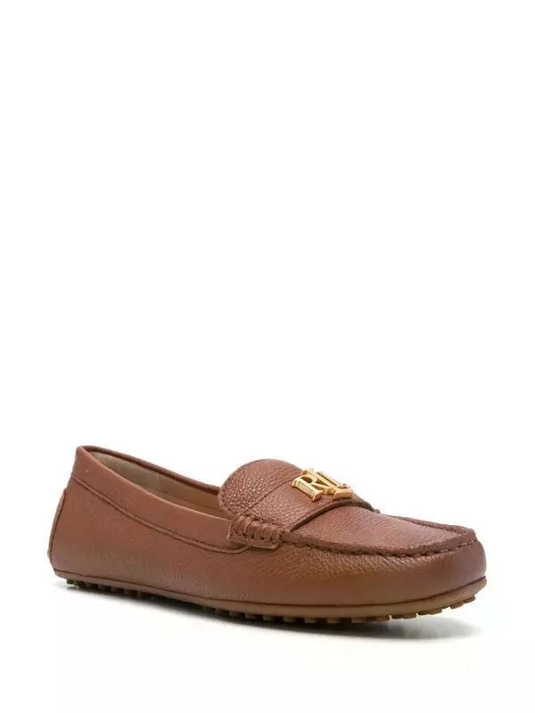Ralph Lauren Barnsbury Leather Loafers - Brown