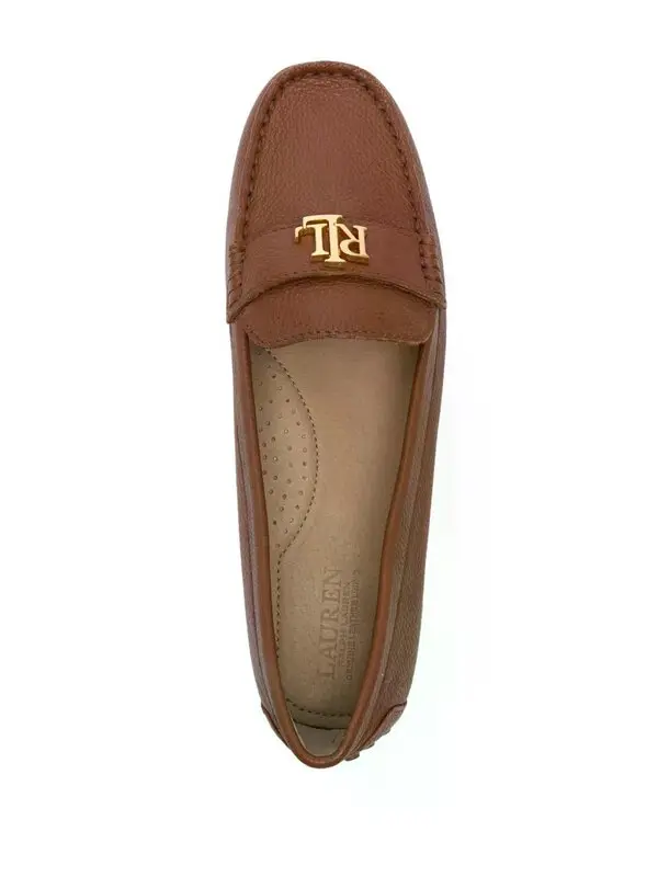 Ralph Lauren Barnsbury Leather Loafers - Brown