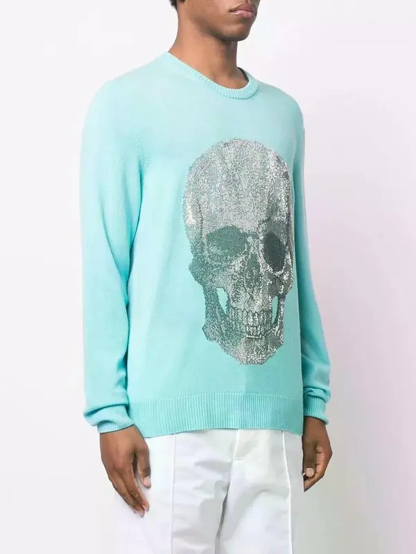 Philipp Plein Skull Print Crewneck Sweater