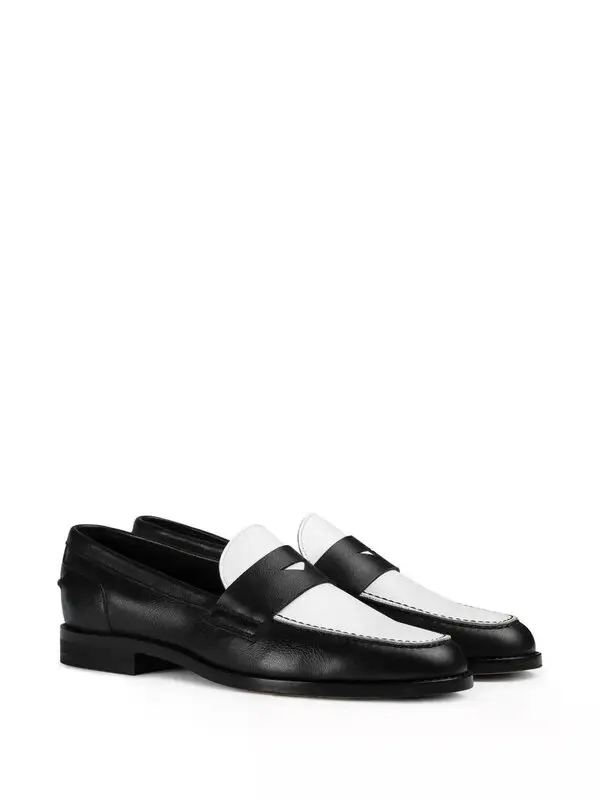 DOUCAL'S Leather Loafers - Black