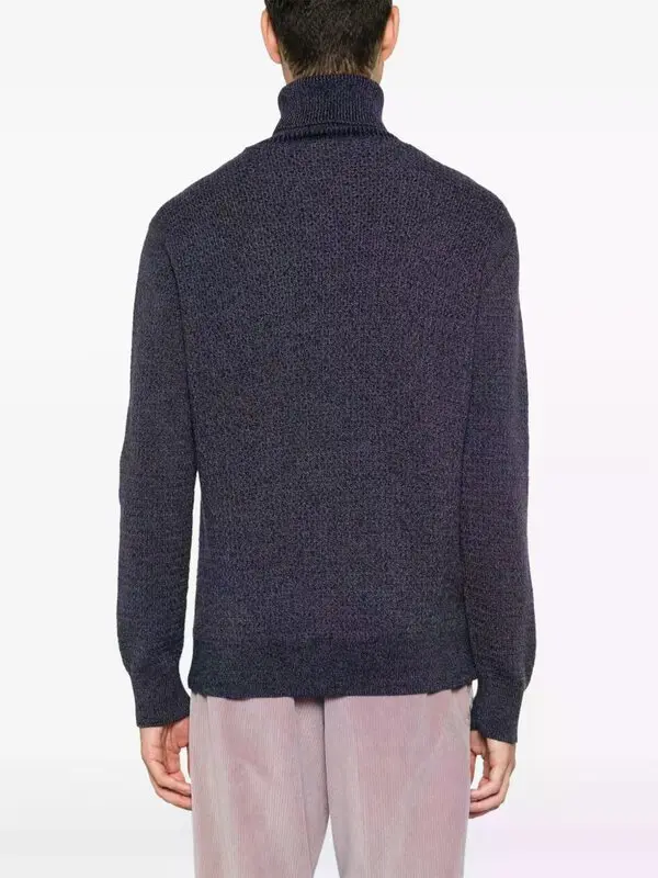 D4.0 Virgin Wool Roll Neck Sweater