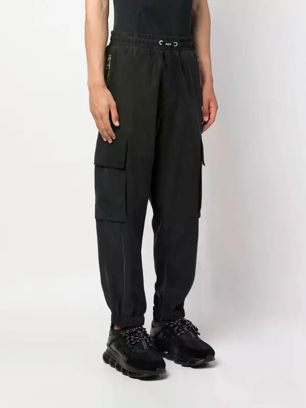 Balmain Embossed-logo Modal-blend Cargo Pants