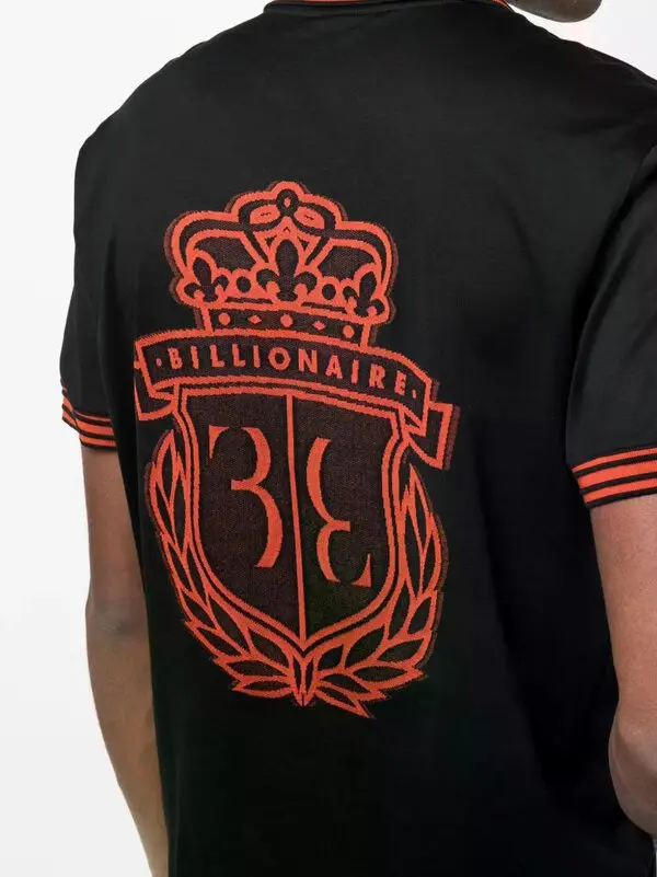 BILLIONAIRE Logo-embroidered Cotton Polo Shirt