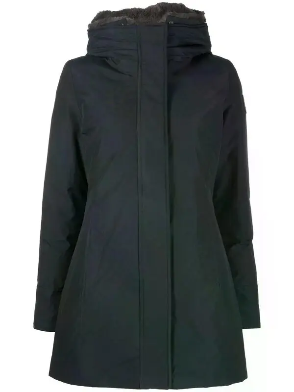 Woolrich Logo-patch Zip-up Padded Hoodie