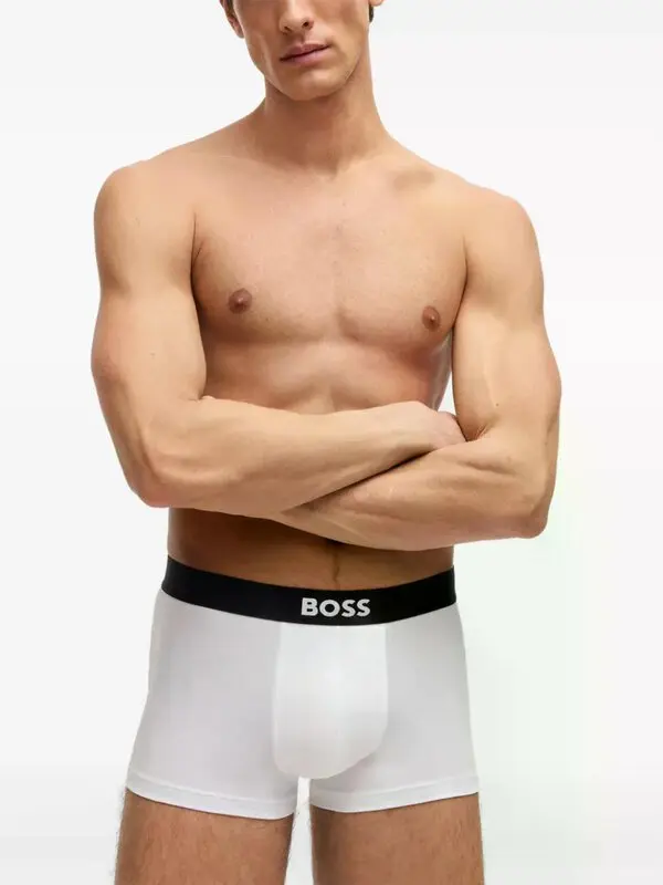 BOSS Logo-waistband Boxers - White