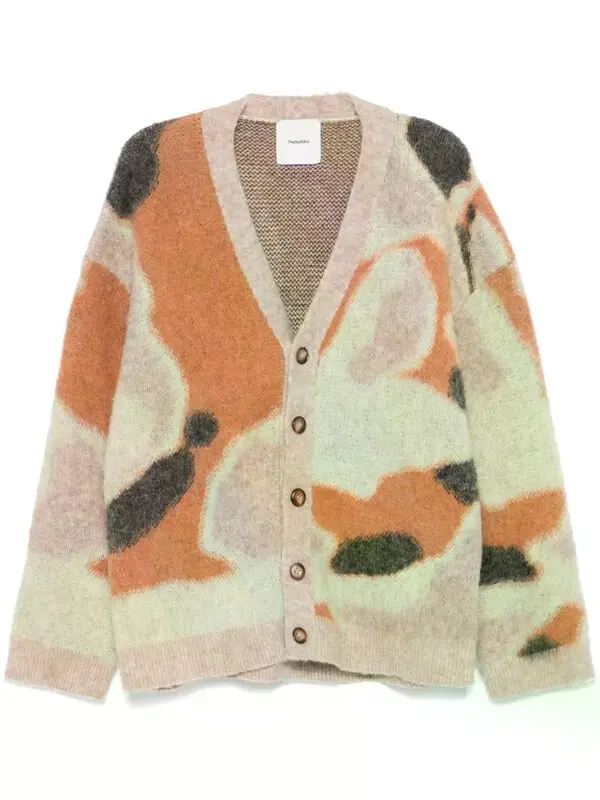 Nanushka Nessin Intarsia Knit Cardigan