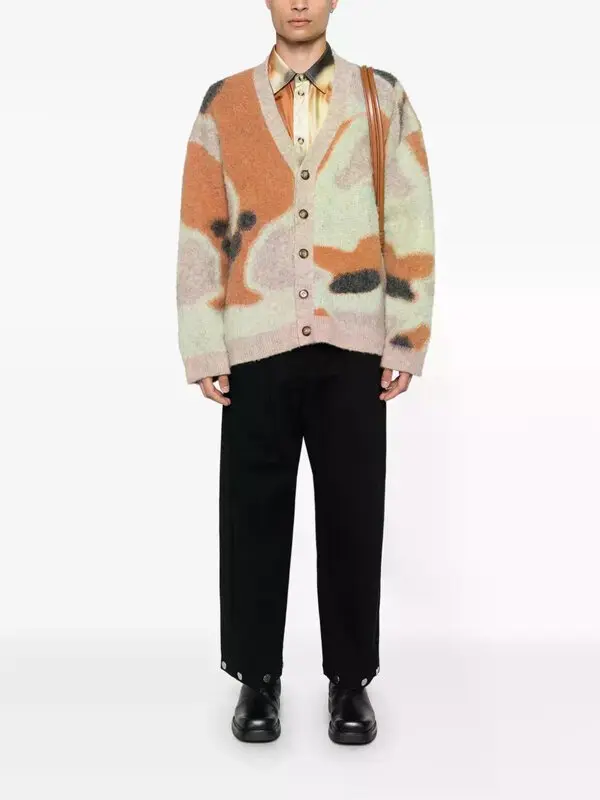 Nanushka Nessin Intarsia Knit Cardigan