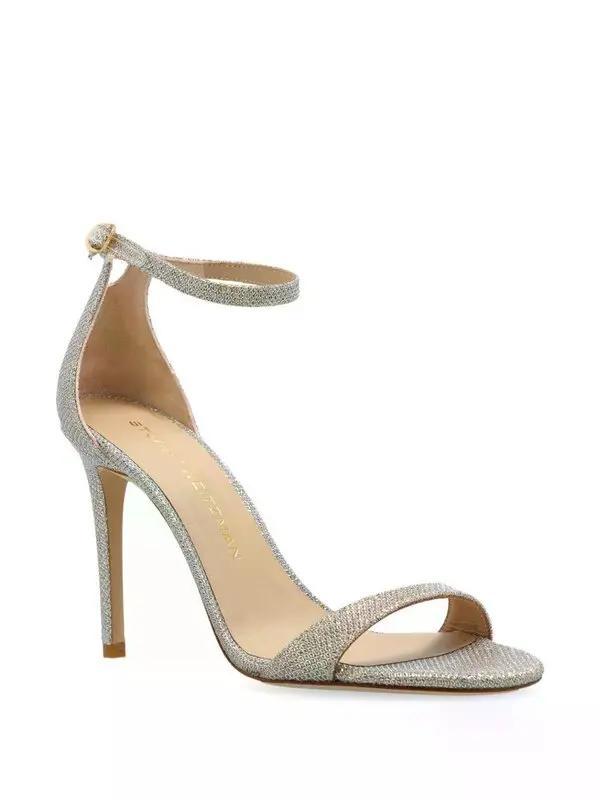 STUART WEITZMAN 100mm Nudist Embellished Stiletto Sandals