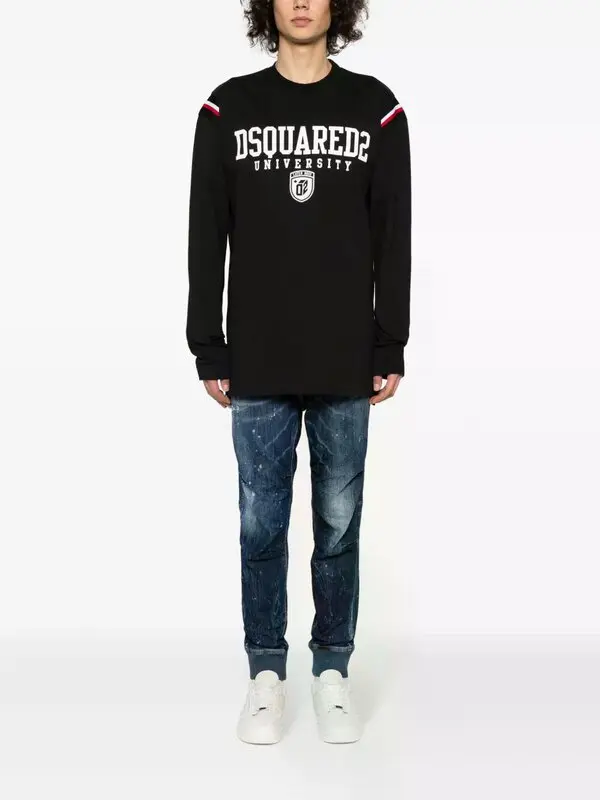 Dsquared2 Distressed Slim-fit Track Jeans