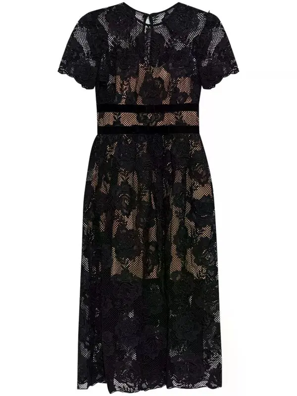 SELF-PORTRAIT Lace Midi Dress
