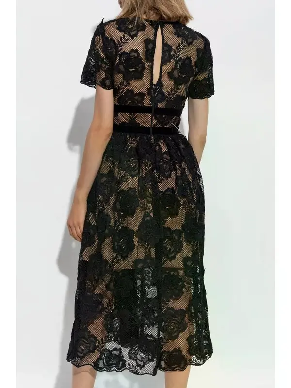 SELF-PORTRAIT Lace Midi Dress