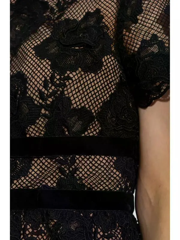 SELF-PORTRAIT Lace Midi Dress