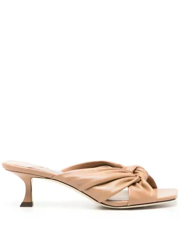JIMMY CHOO Avenue 50mm Leather Mules