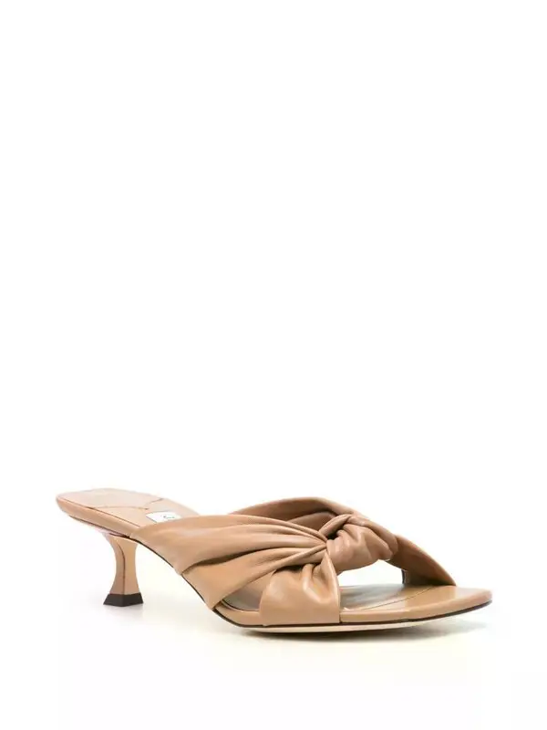 JIMMY CHOO Avenue 50mm Leather Mules