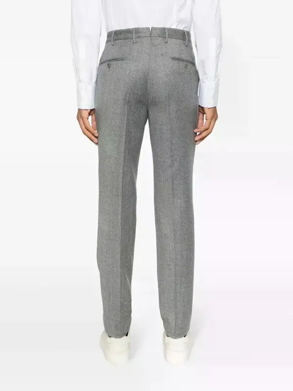 Incotex Mélange Tapered-leg Trousers - Grey