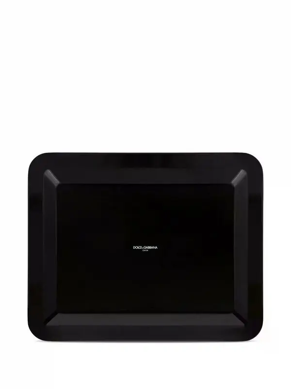Dolce & Gabbana Medium Leopard-print Wood Tray