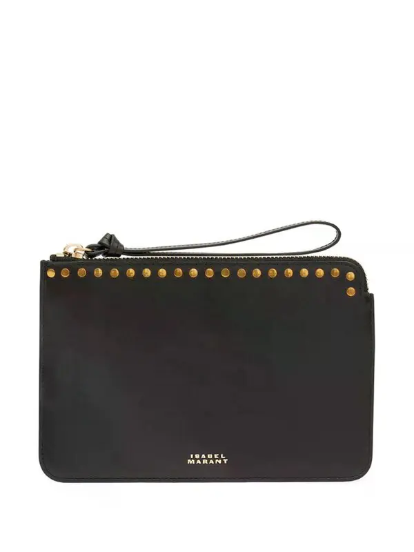 Isabel Marant Étoile Oskan Flat Pouch With Studs - Black