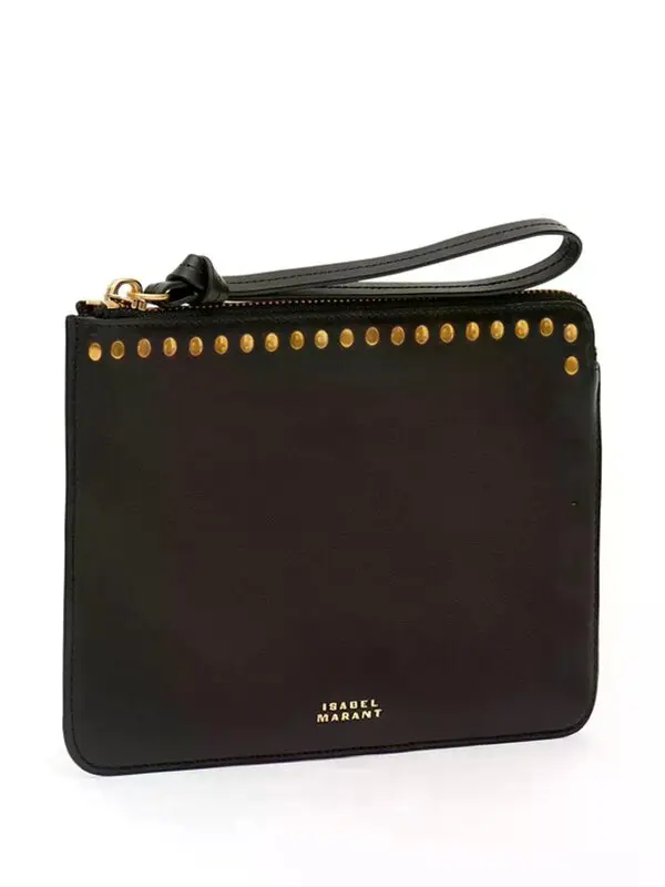 Isabel Marant Étoile Oskan Flat Pouch With Studs - Black