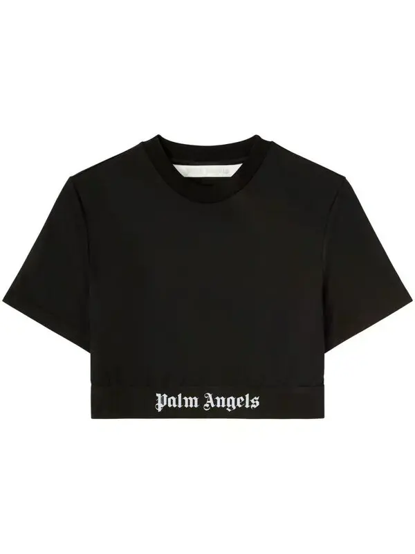 Palm Angels Logo Underband Cropped T-shirt