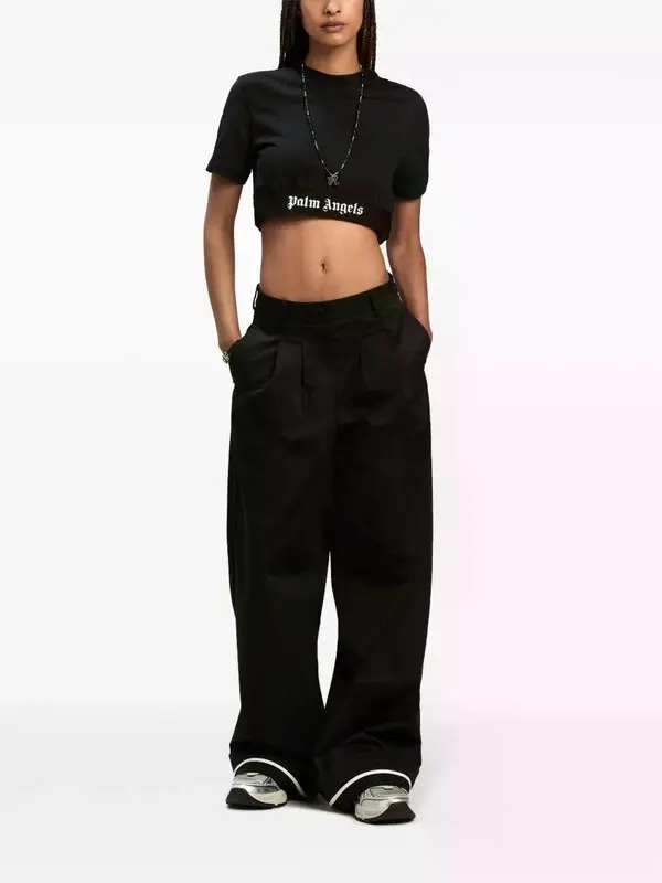 Palm Angels Logo Underband Cropped T-shirt