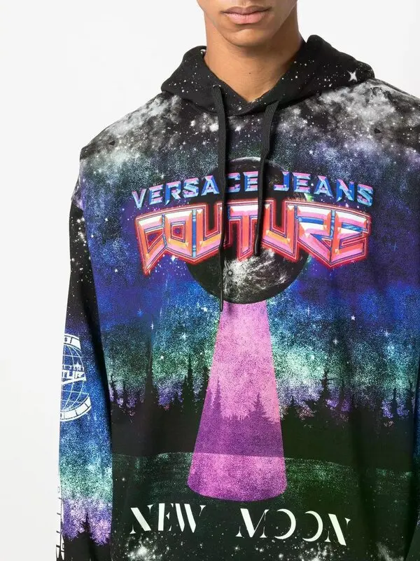 Versace Graphic-print Drawstring Hoodie