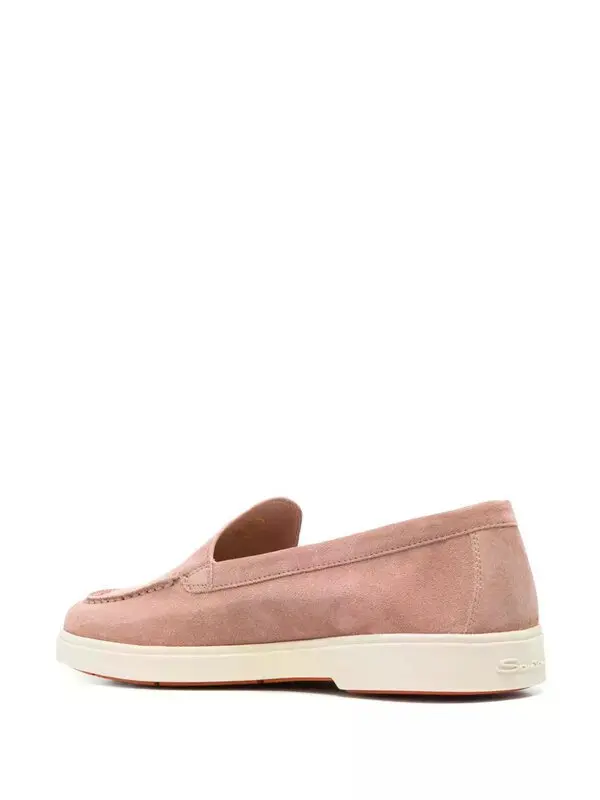 Santoni Suede Loafers - Pink