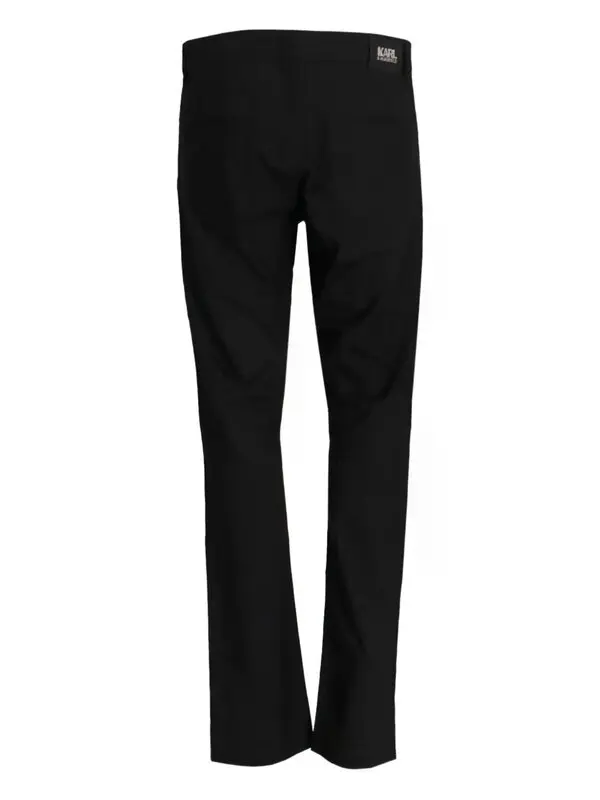 Karl Lagerfeld Logo-patch Jeans - Black