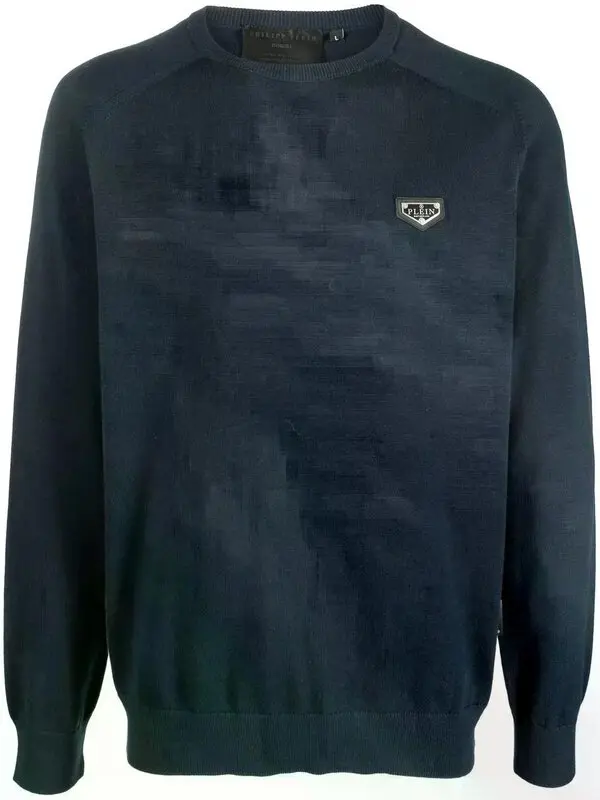Philipp Plein Logo-plaque Jumper - Blue