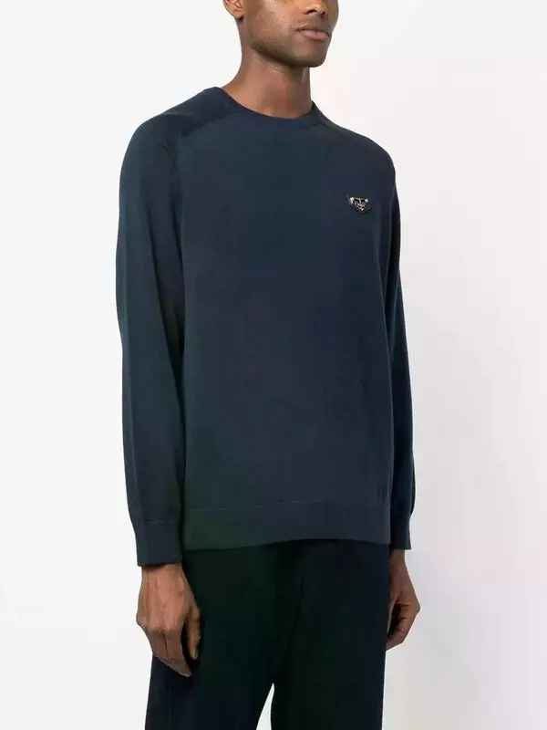 Philipp Plein Logo-plaque Jumper - Blue