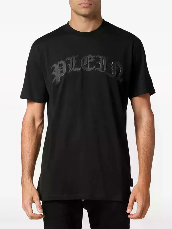 Philipp Plein Logo-appliqué Cotton T-shirt - Black